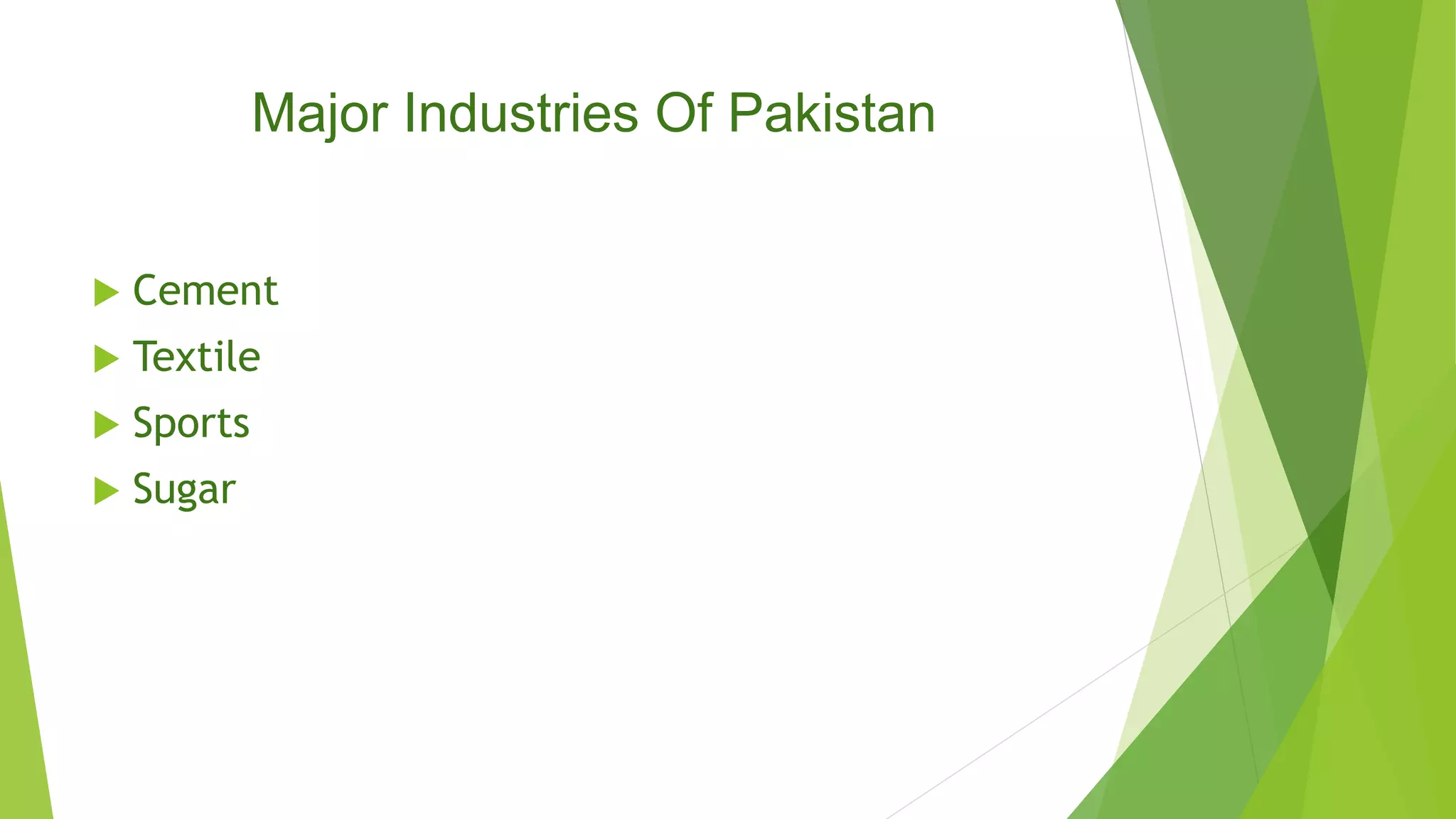 Industries in pakistan | PPT