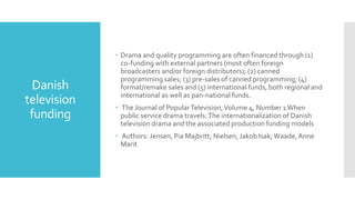 Industries introduction for The Bridge and Life on Mars | PPTX