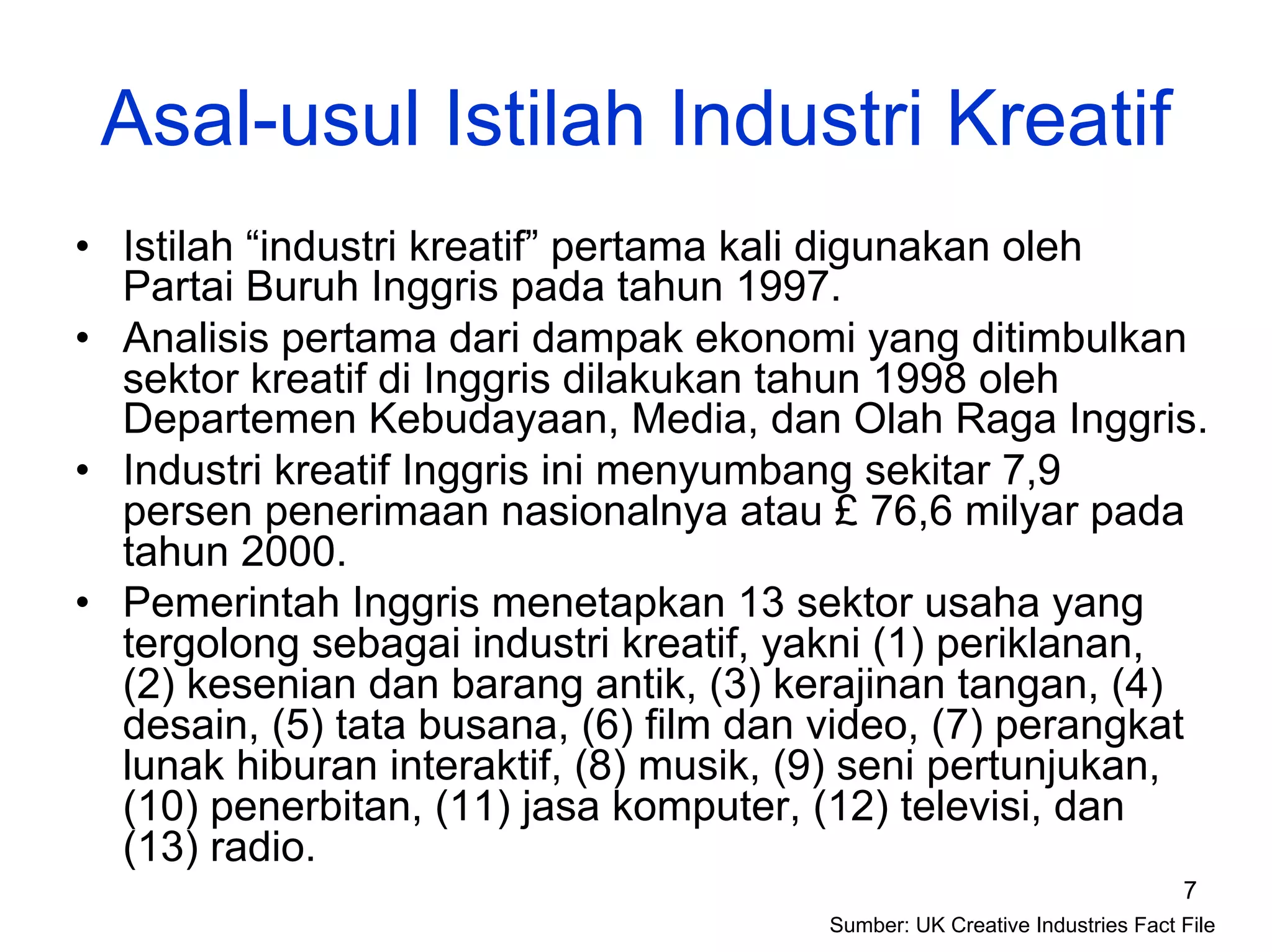 Industri Kreatif Indonesia | PDF
