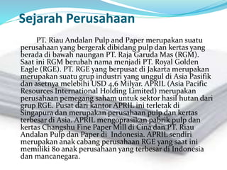 Industri pulp dan kertas dari kayu | PPTX
