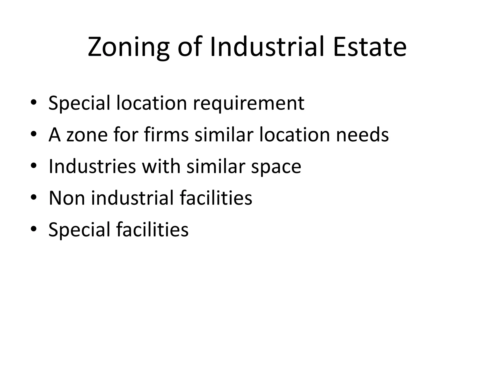 Planning of industrial estate | PDF