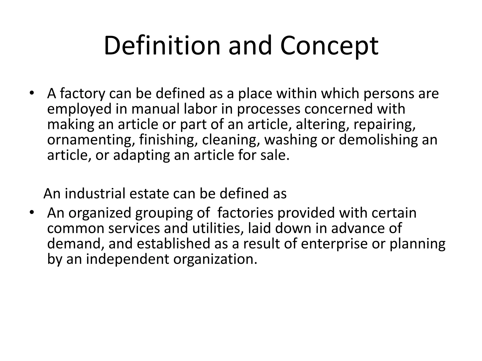 Planning of industrial estate | PDF