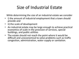 Planning of industrial estate | PDF
