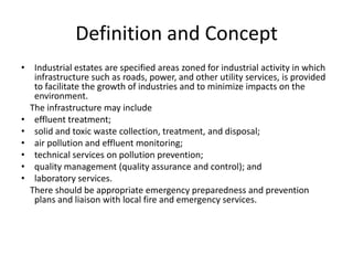 Planning of industrial estate | PDF