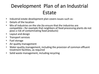 Planning of industrial estate | PDF