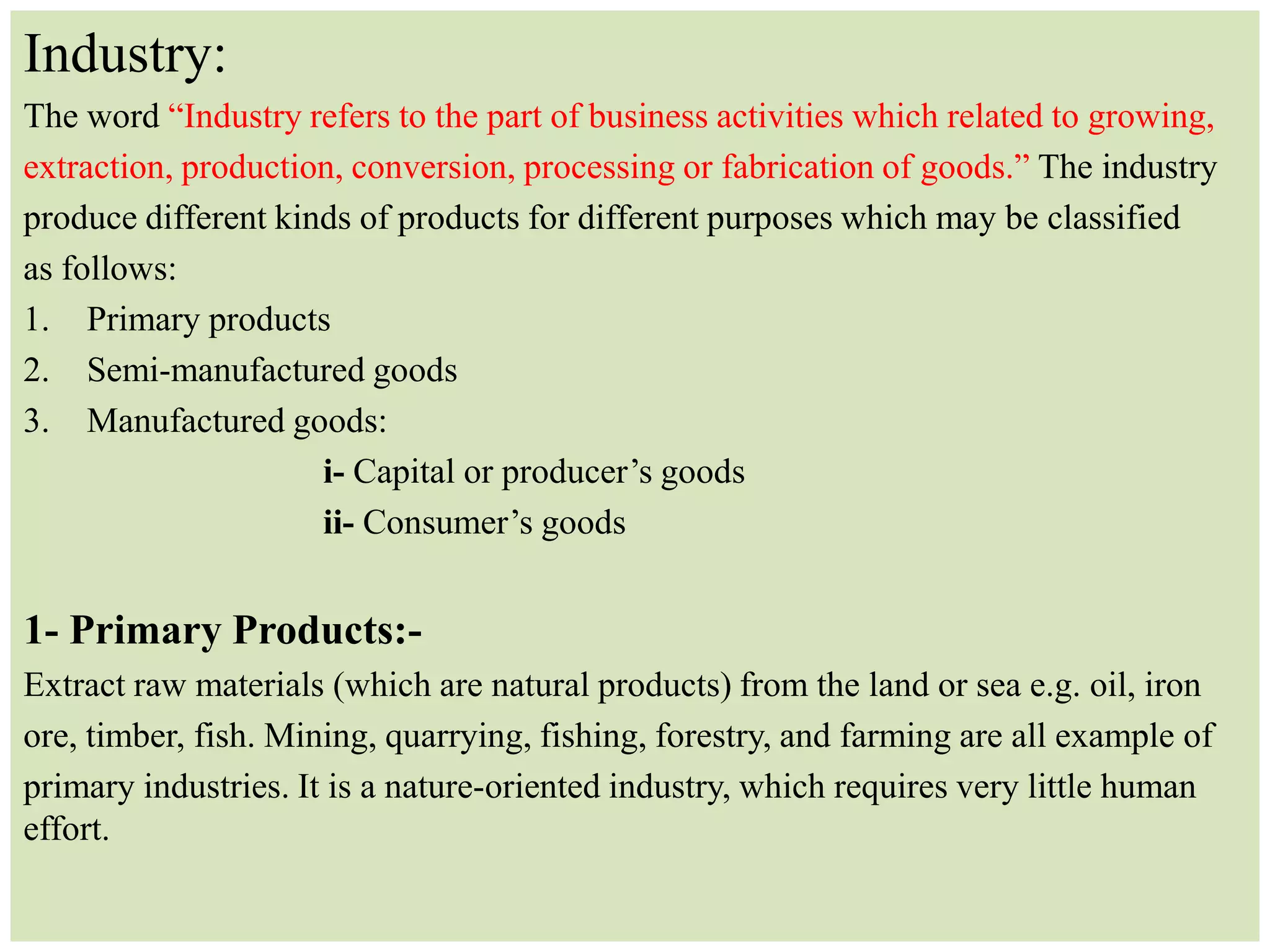 Industry | PDF