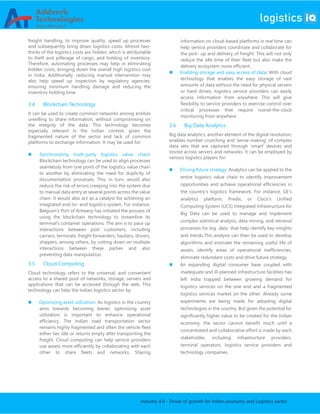 Transforming the logistic industry in India - Addverb Technologies | PDF