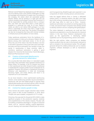 Transforming the logistic industry in India - Addverb Technologies | PDF
