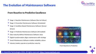 Industry 4.0 Demands Smarter Maintenance Software: Are You Ready? | PPTX