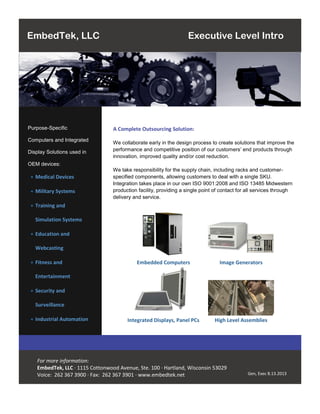 Introduction to Embedtek | PDF