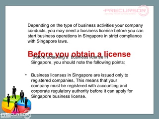 Industry-Specific Business Licenses in Singapore | PPT
