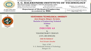 INDUSTRY 4.0 which covers IOT, AI, Augmented reality | PPT