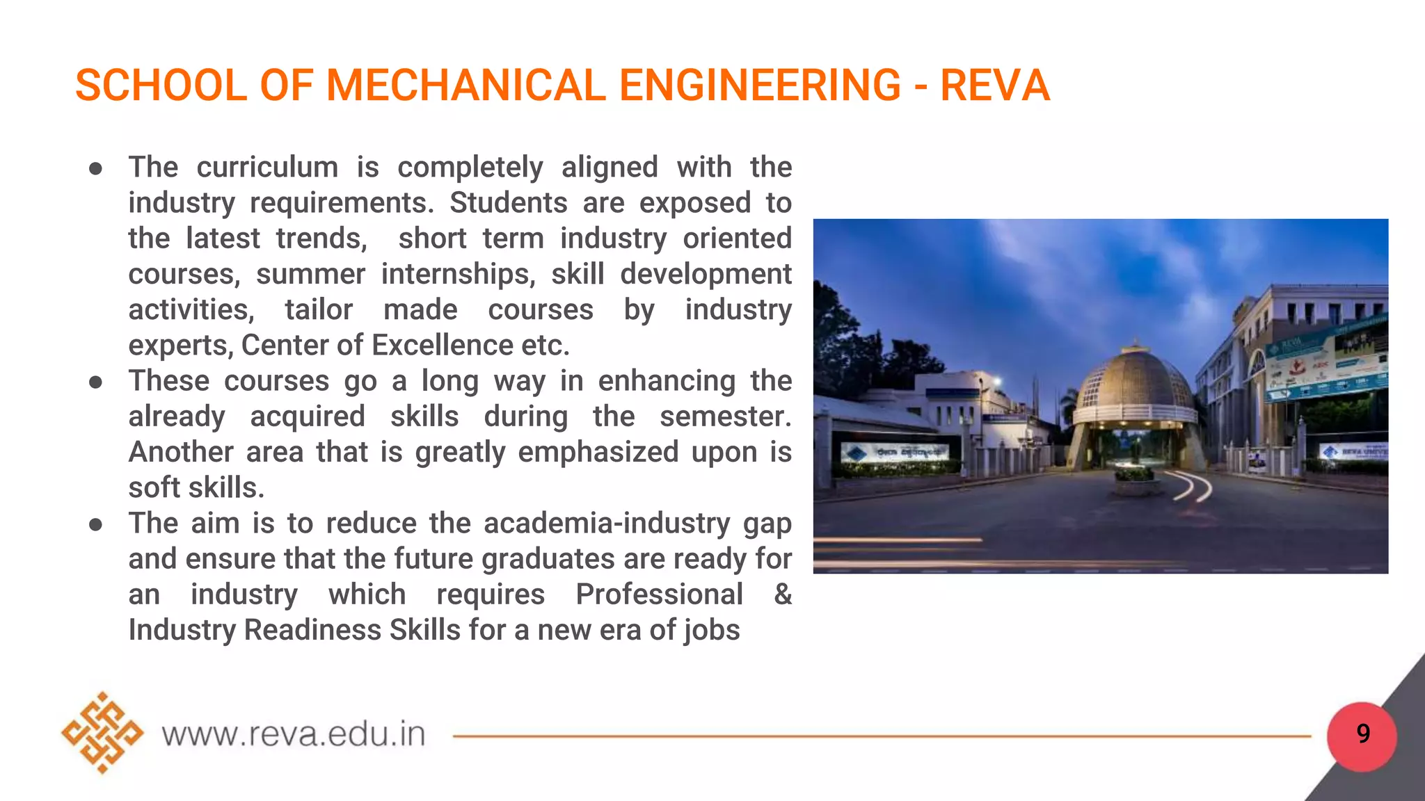 Industry 4.0 at REVA - How Mechanical Engineering at REVA is future ready? | PPTX | Business ...