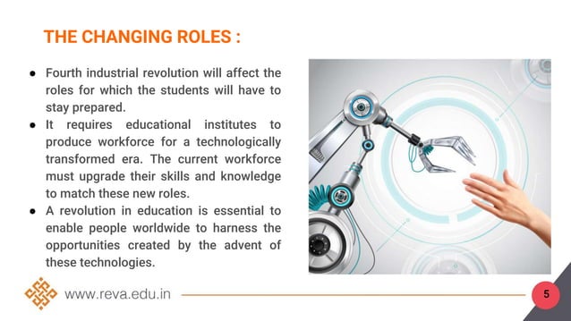 Industry 4.0 at REVA - How Mechanical Engineering at REVA is future ready? | PPT