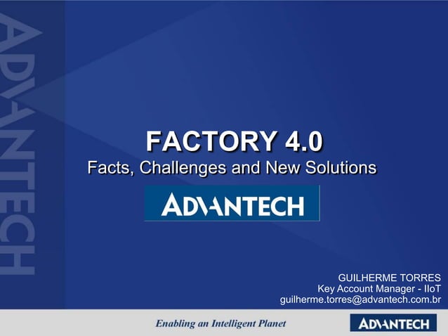 Industry 4.0 - Advantech Solutions | PDF | Internet of Things | Internet