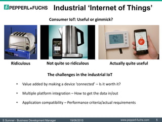 Industry 4.0 at the Sensor Level - Simon Sumner | PDF