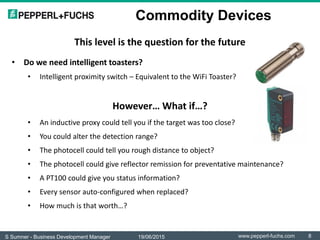 Industry 4.0 at the Sensor Level - Simon Sumner | PDF