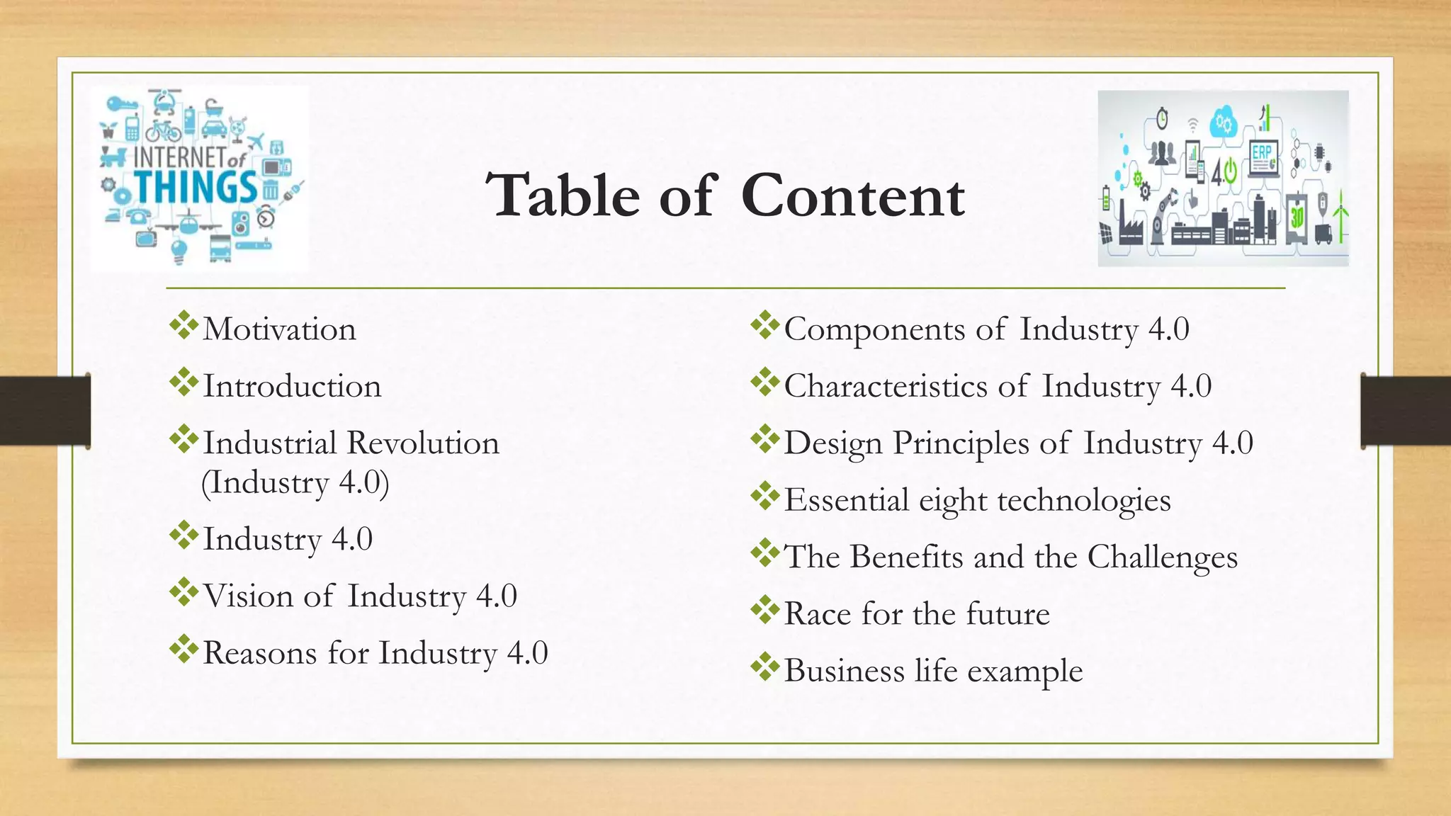 Industry 4 presentation | PPTX