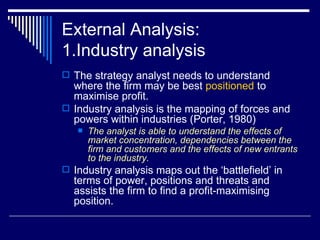 Industry analysis | PPT