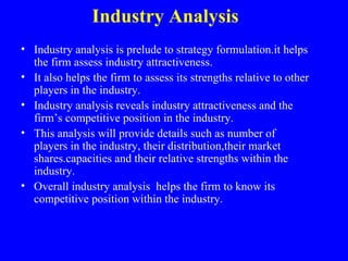 Industry analysis | PPT