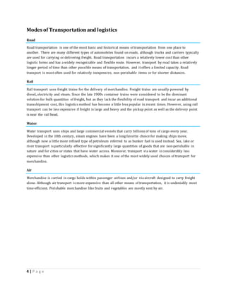 Transportation and logistics | DOCX