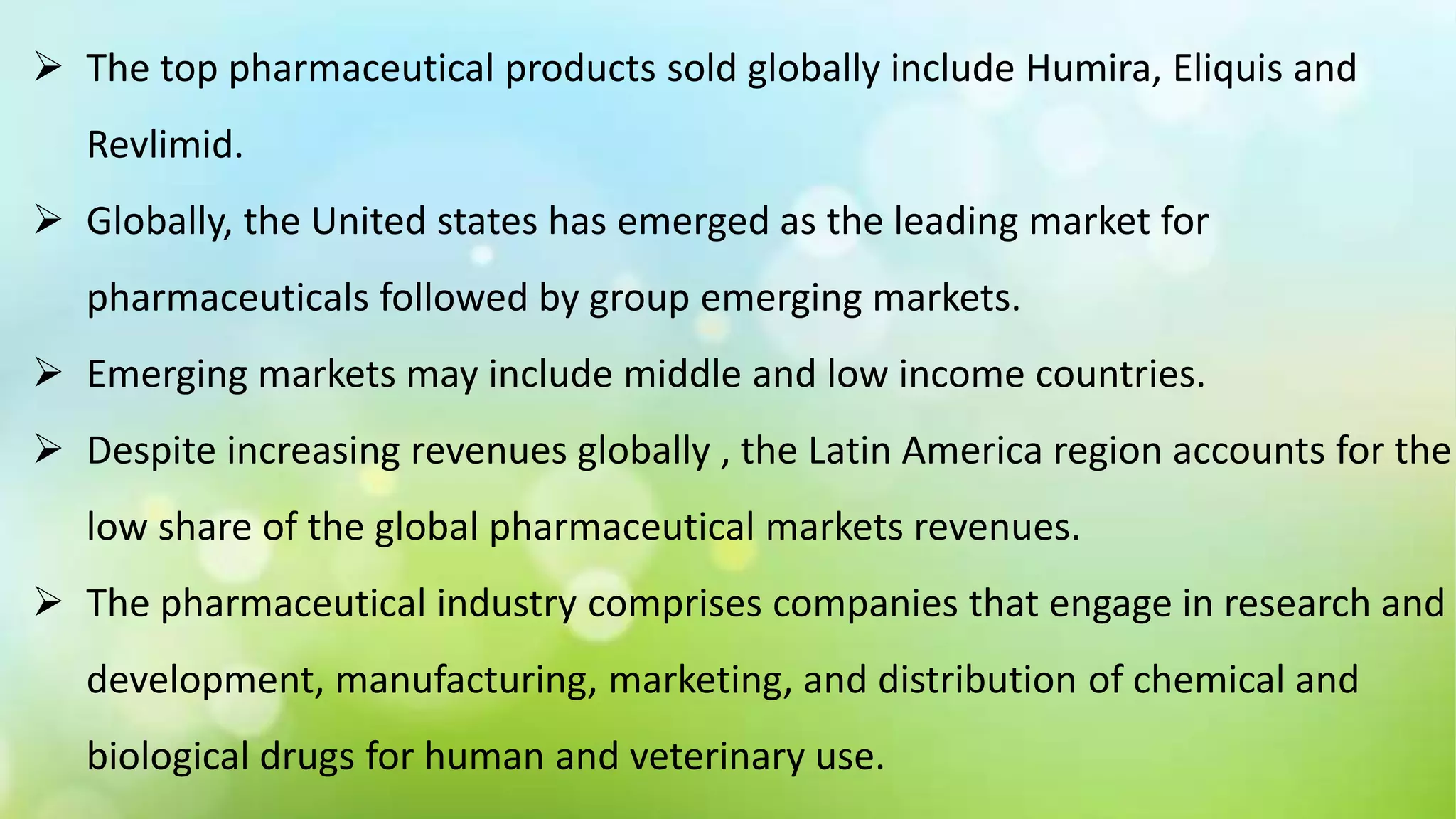Analysis of the Pharmaceutical Industry | PPTX