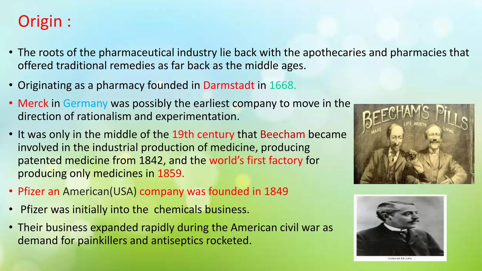 Analysis of the Pharmaceutical Industry | PPTX