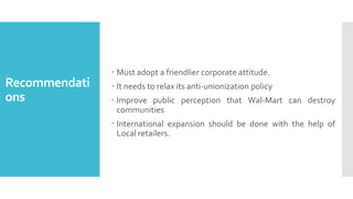 INDUSTRY ANALYSIS -RETAIL COMPANY-WALMART | PPTX