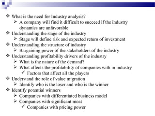 Industry analysis ppt | PPT