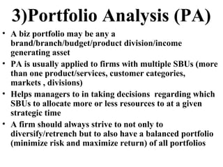 Industry analysis, swot & portfolio analysis spare | PPT