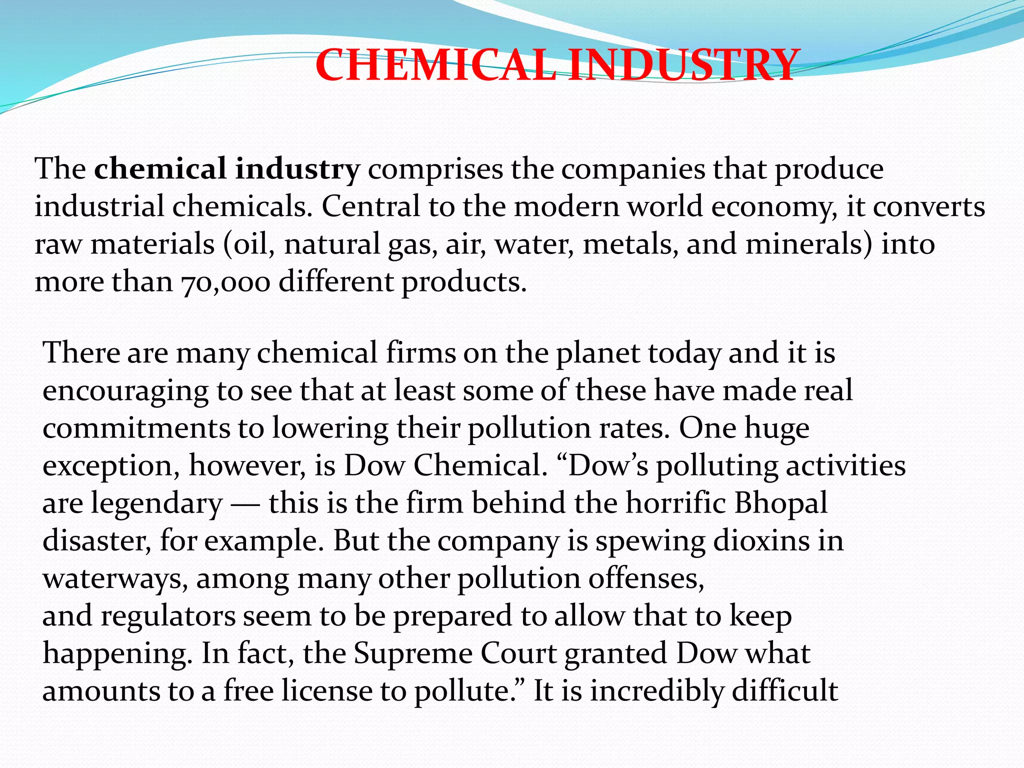 Industry and environment | PPTX