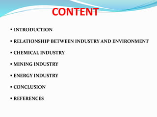 Industry and environment | PPTX