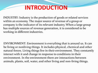 Industry and environment | PPTX