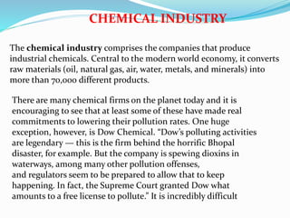 Industry and environment | PPTX