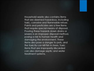Industry and household wastes:Current Environmental Issues | PPTX