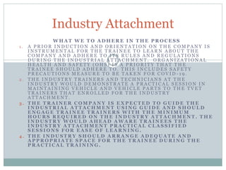 Industry attachment ppt | PPT
