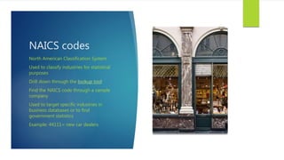 Industry and branding information | PPT