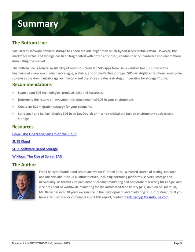 Epic Migration to Software Defined Storage | PDF