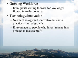 Industry & Immigration | PPT