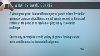 Game Genre - Video game industry | PDF