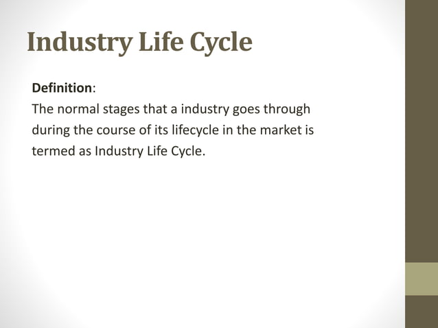 Industry life cycle stages | PPTX