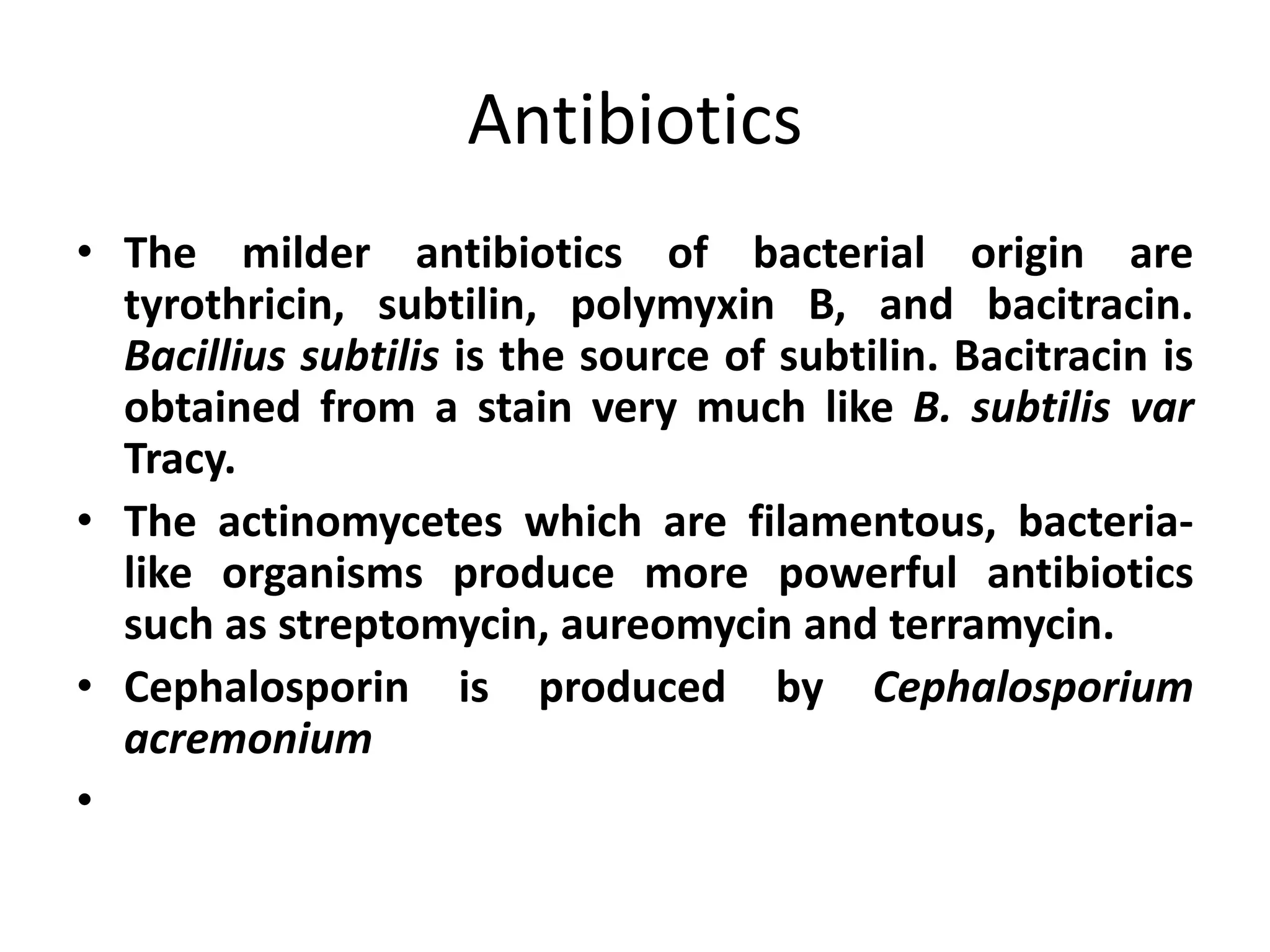 Role of bacteria in Industry and Medicine | PPTX