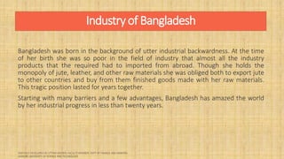 Industry of Bangladesh | PPT