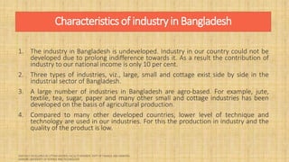 Industry of Bangladesh | PPT