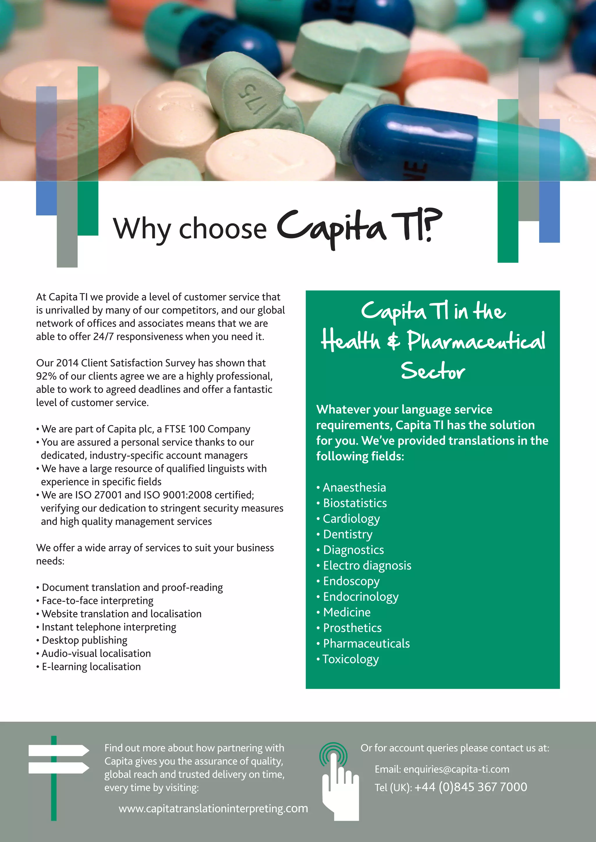 Health & Pharmaceutical 2-Pager | PDF