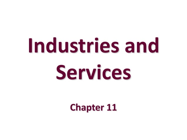 Industry part one | PPT