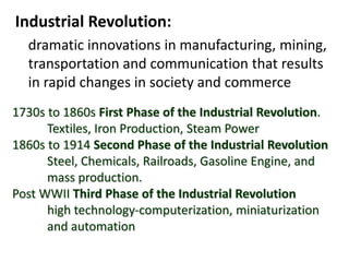Industry part one | PPT