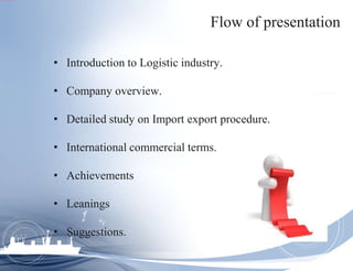 Industry perception & underdtanding logistic industry | PPTX