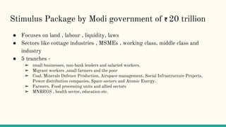 stimulus package, human capital index , non performing assets | PPTX