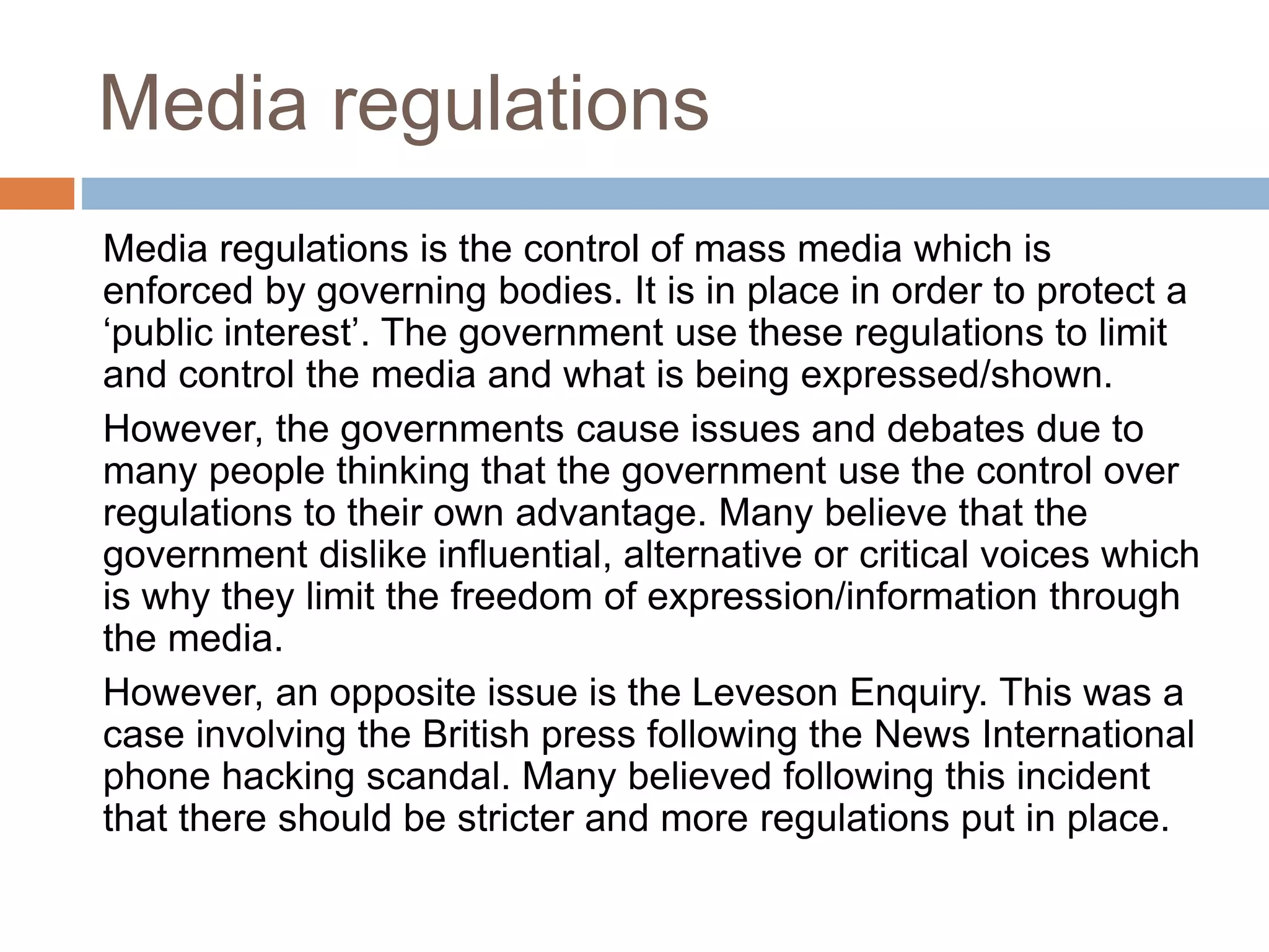 Industry regulations | PPTX